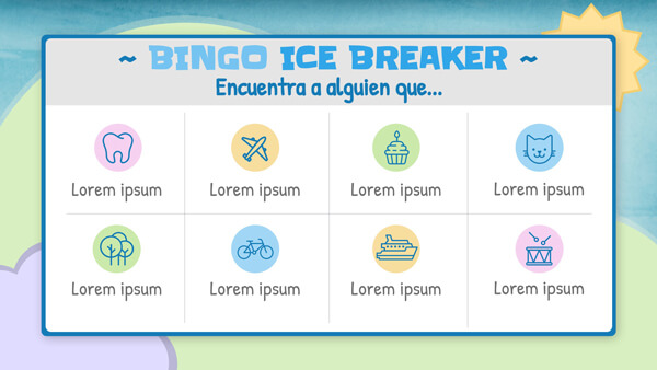 Bingo icebreaker edu | Plantillas de Genially